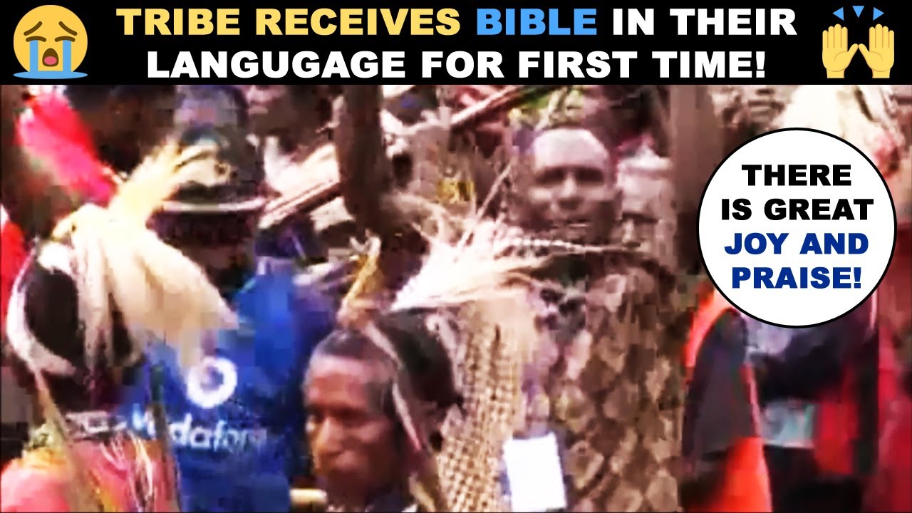 TRIBE RECEIVES BIBLES FOR FIRST TIME - In Their Language - Kimyal Tribe ...