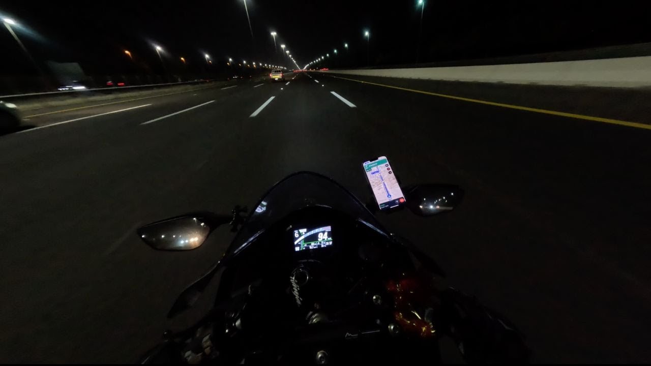 Late Night Ride With Kawasaki Group In Dubai - YouTube