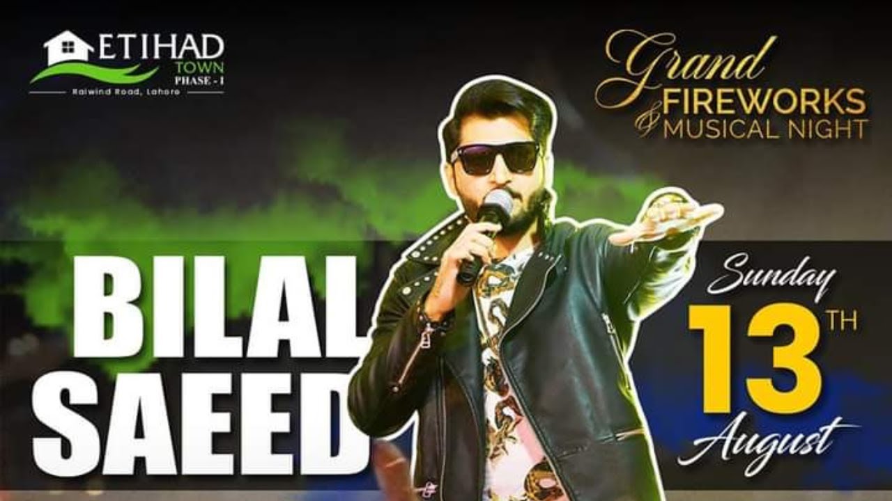 Bilal Saeed Concert - Etihad Town - Punjabi Pakistani 269 - - YouTube