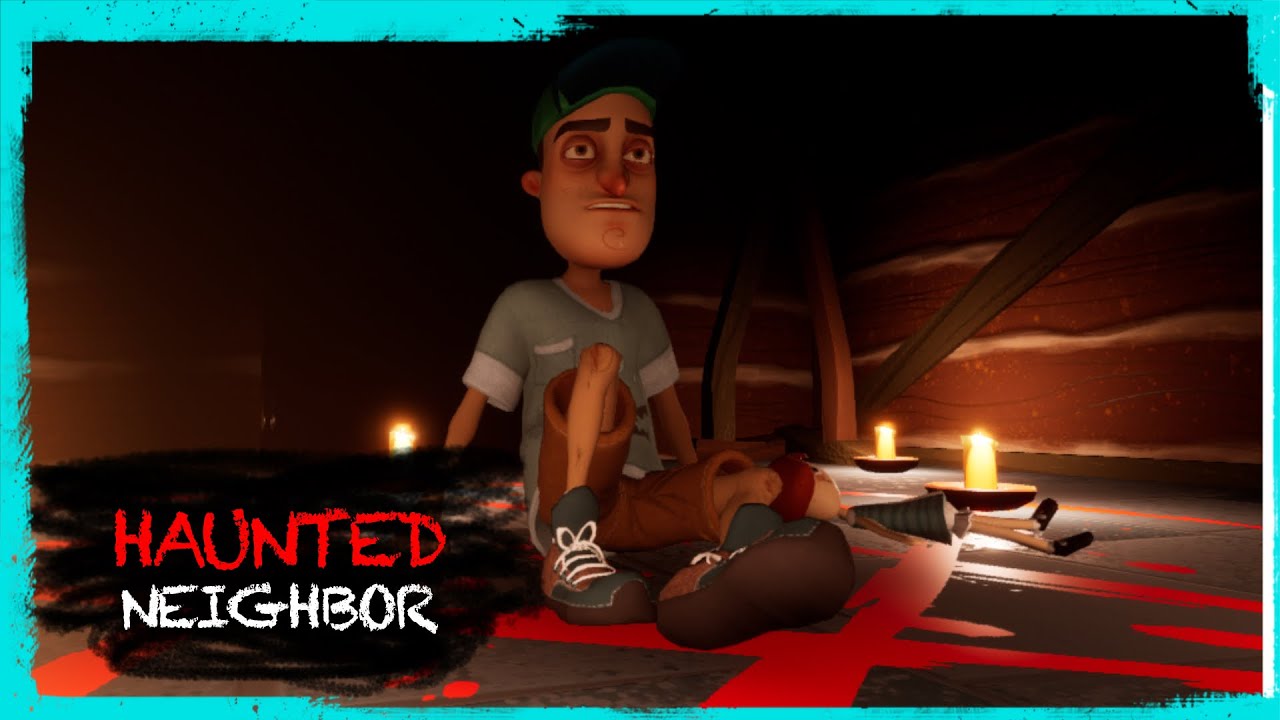HELLO NEIGHBOR MOD KIT: HAUNTED NEIGHBOR - TWO TERRIBLE ENDINGS - YouTube