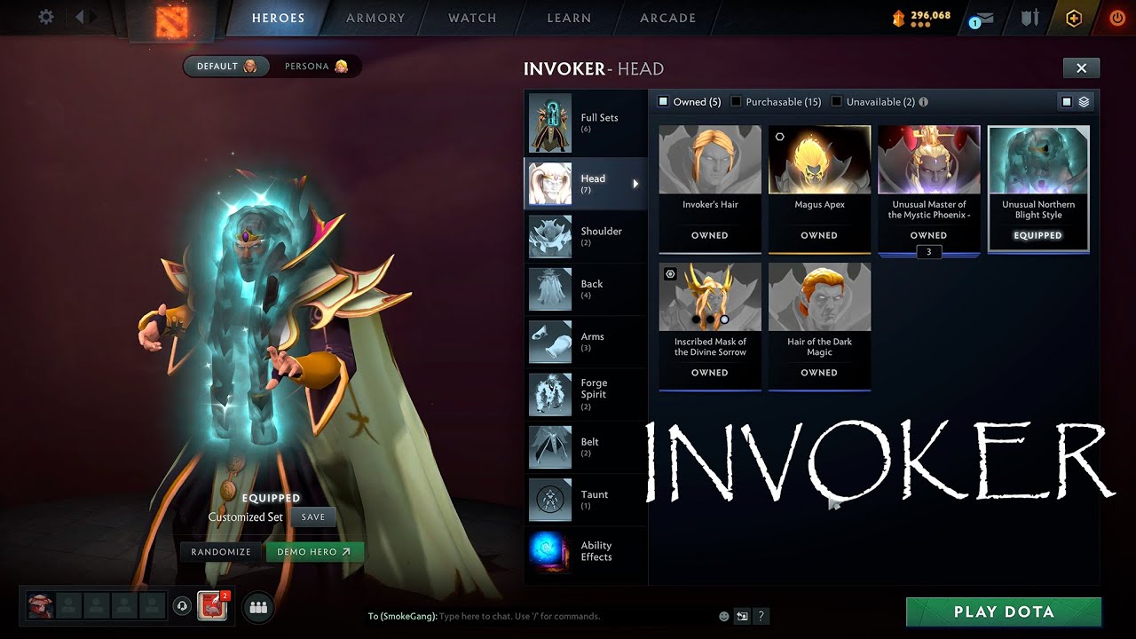 Invoker - Unusual Northern Blight Style (Frostbloom) rarest Dota 2 ...