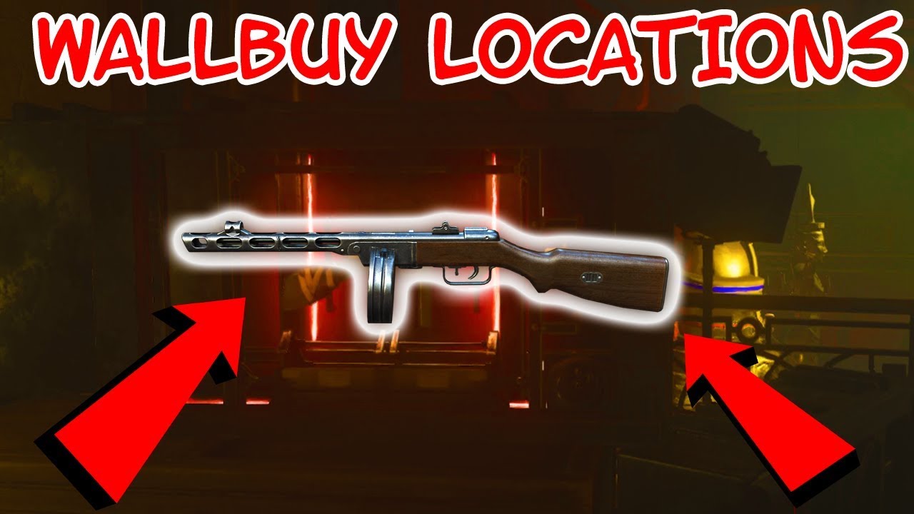 ALL WALLBUY LOCATIONS IN THE SHADOWED THRONE (DLC 2 WW2 ZOMBIES) - YouTube
