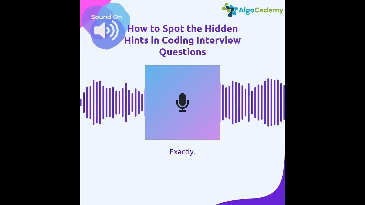 How to Spot the Hidden Hints in Coding Interview Questions - YouTube