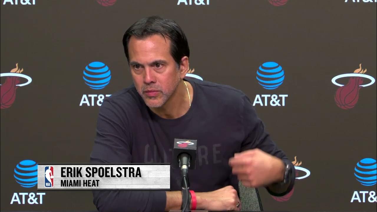 Erik Spoelstra coach of Heat postgame interview 01 04 2025 - YouTube