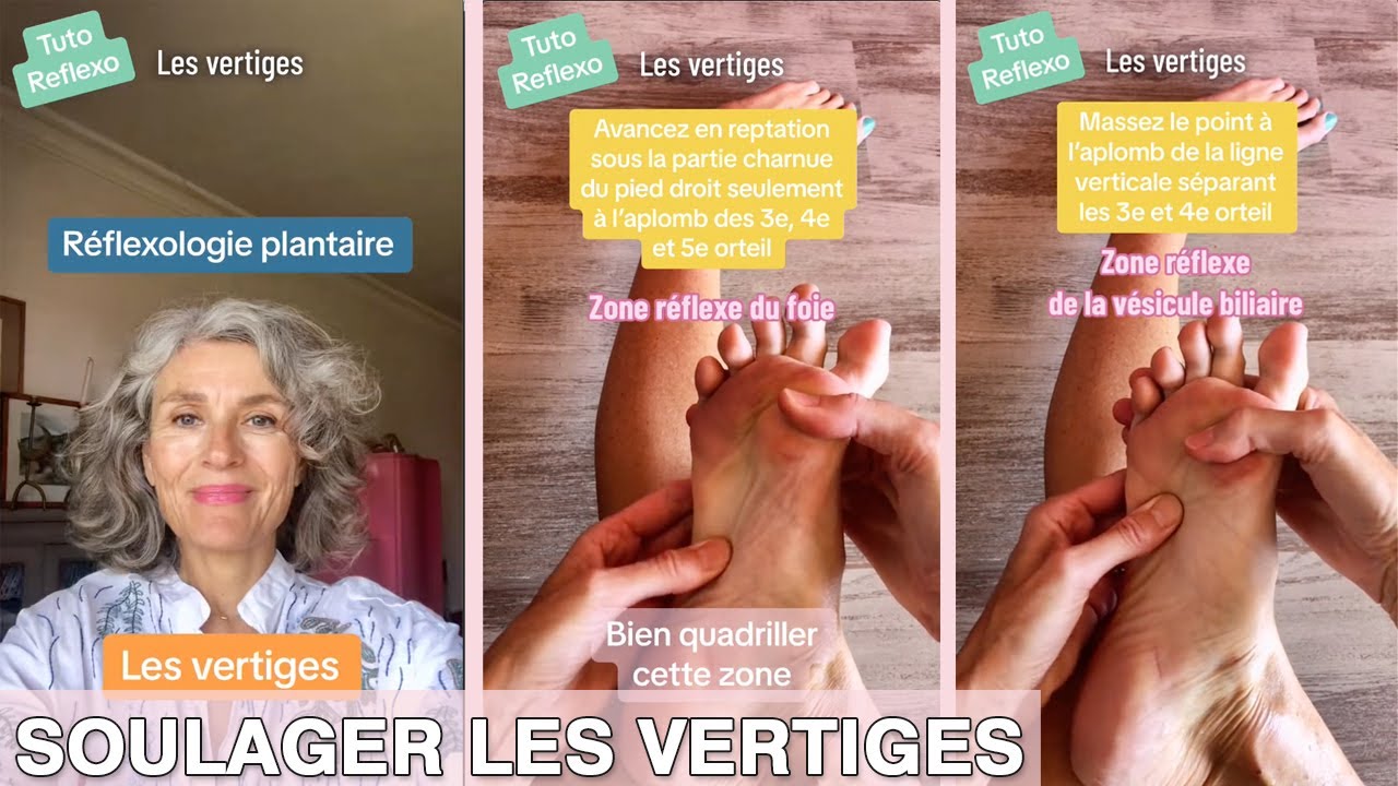 Soulager les vertiges - Tutoriel de réflexologie © Véronique Lecerf ...