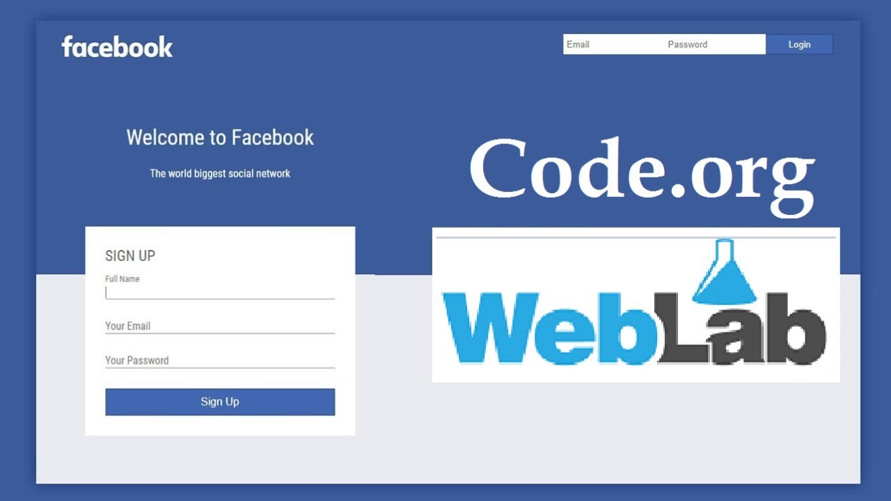 Live Coding Class-12 (Design Facebook Login System in Weblab) - YouTube