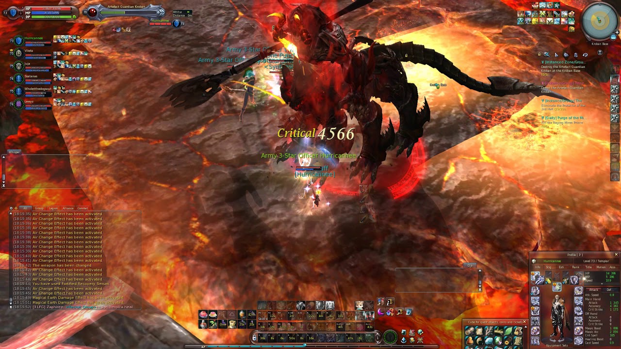 Aion Kroban Base last boss Tank POV - YouTube