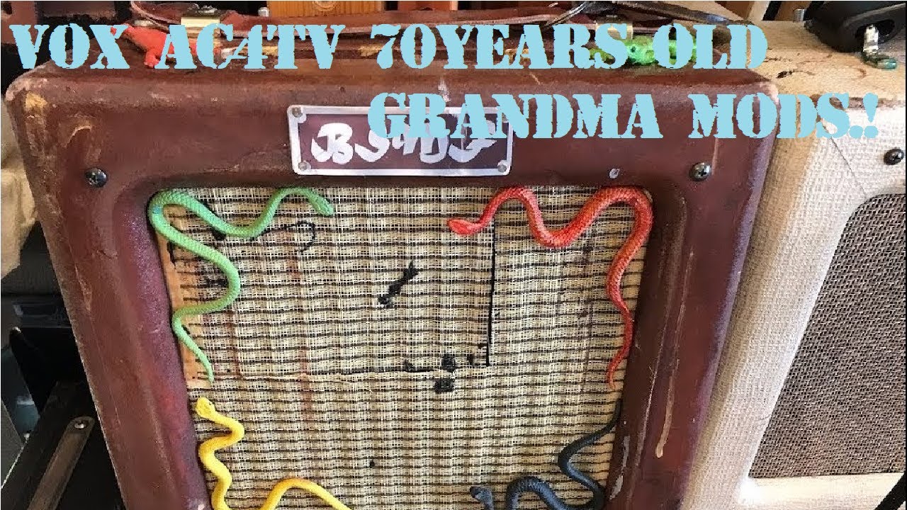 VOX AC4TV aged mods. Looks like 70 years old Grandma! - YouTube
