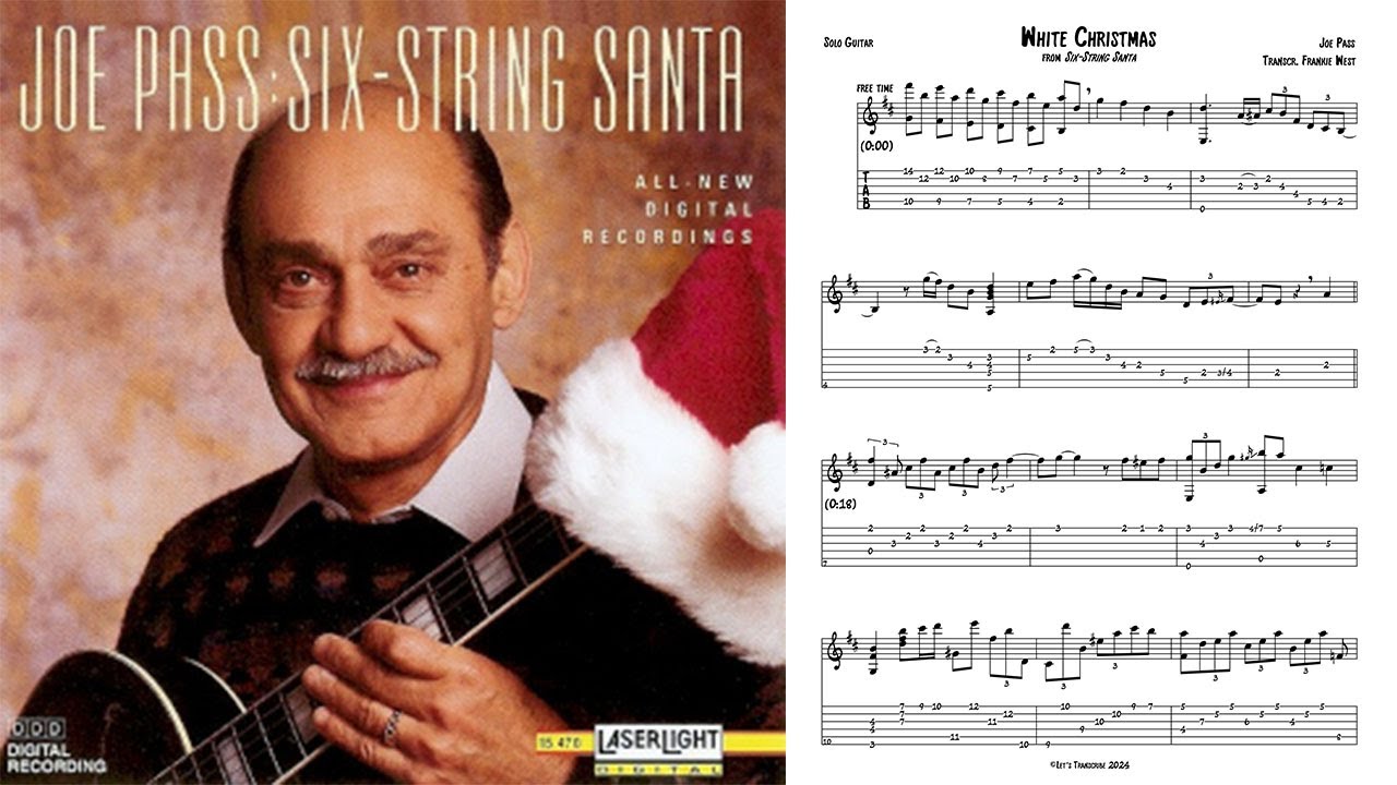 "White Christmas" by Joe Pass (Jazz Guitar Transcription) - YouTube