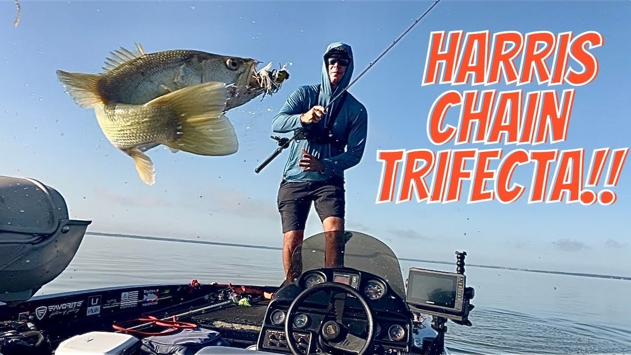 Fishing Inshore And Offshore On Three Different Harris Chain Lakes ...