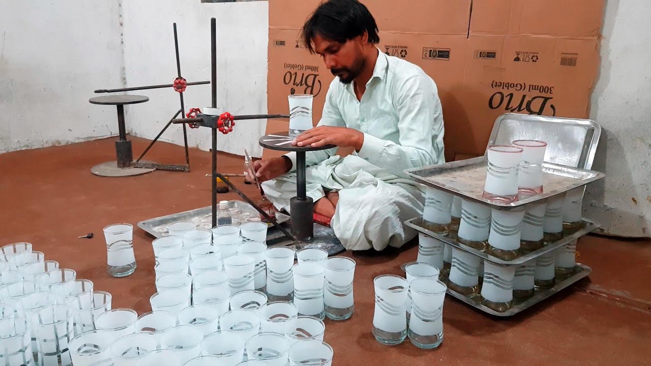 Amazing Handmade Design of a Drinking Water Glass #skills #making # ...