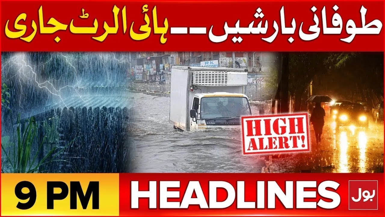 Rain in Karachi | BOL News Headline At 9 PM | Plesant Weather | Latest ...