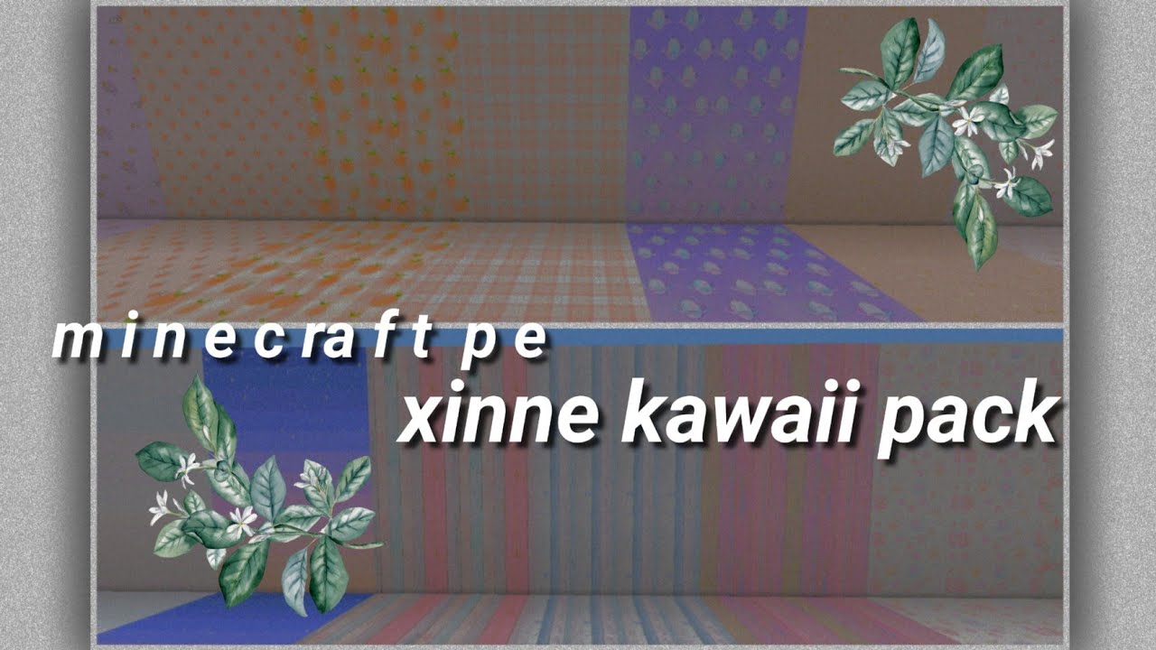 minecraft pe | xinne kawaii pack block addon🌌 | releasing my addon ☄️ ...