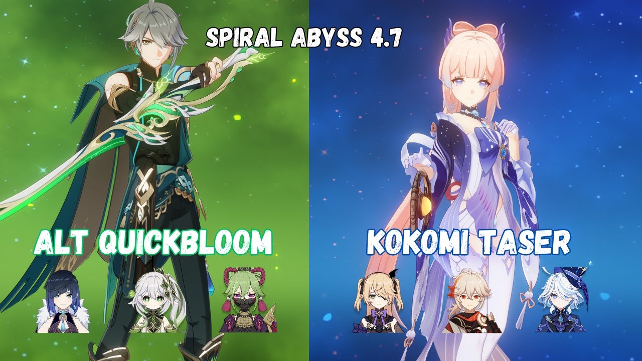 C0 Alhaitham Quick Bloom & C0 Kokomi Taser | Spiral Abyss 4.7 | Genshin Impact - YouTube