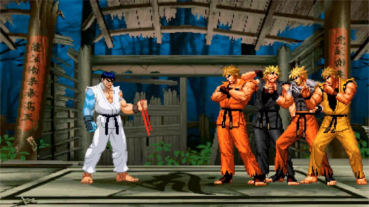 [KOF Mugen] Ice Ryu vs Ryo Sakazaki Team - YouTube