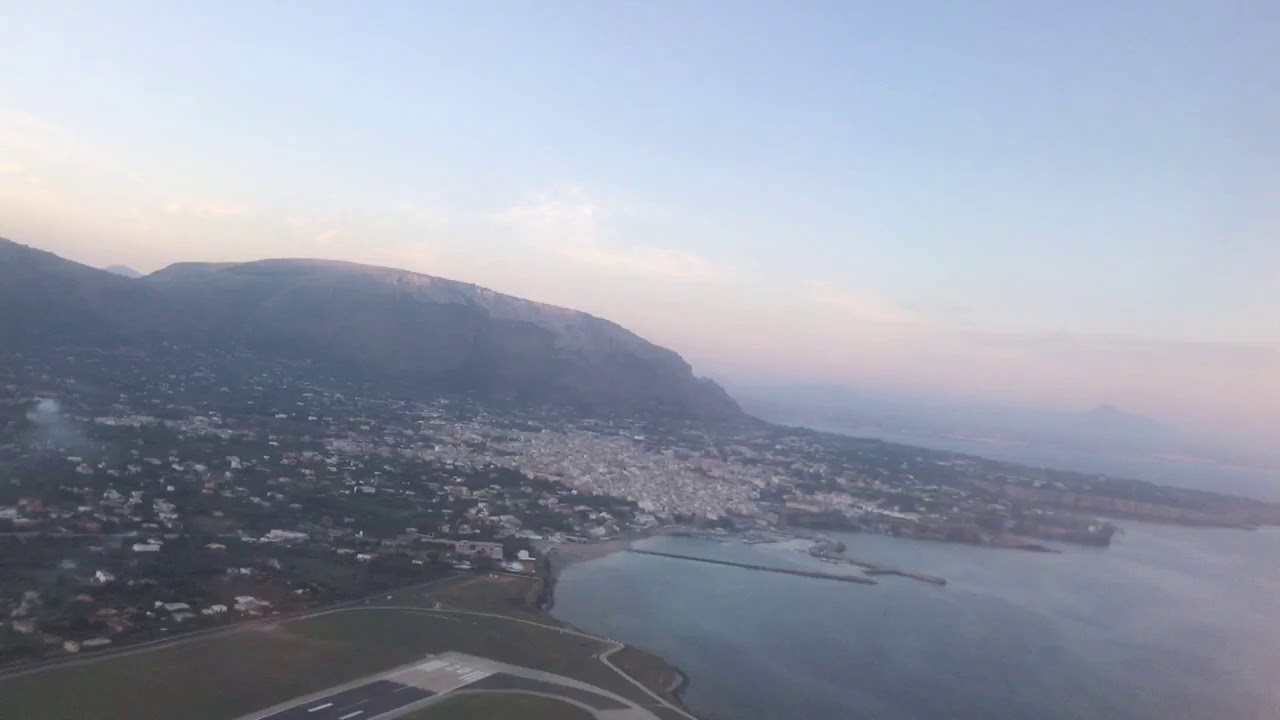 PALERMO PUNTA RAISI (PMO)- Take off from Palermo, flight V7 1746 PMO ...