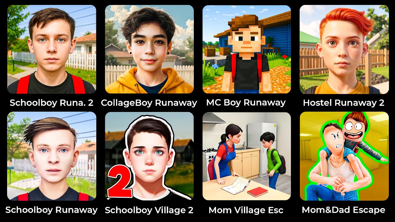 Schoolboy Runaway Stealth, Schoolboy Escape 2:Village, Boy Stealth ...