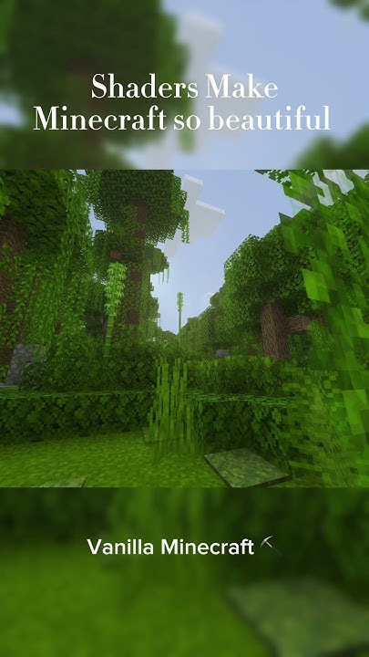 Have you ever dreamed to play with shaders? #minecraft #games #chill ...
