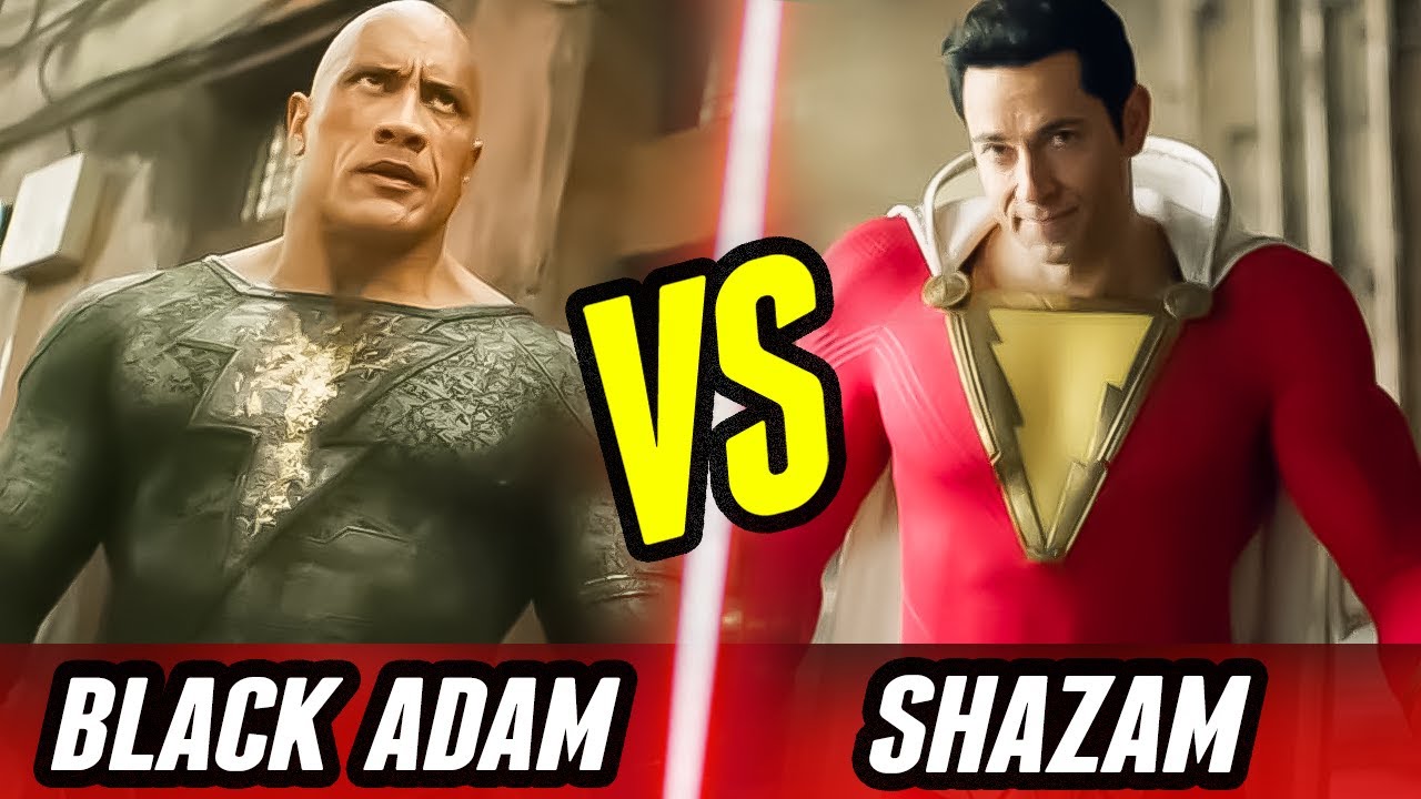 Black Adam vs Shazam- All Powers Explained Justice League Fight Scene ...