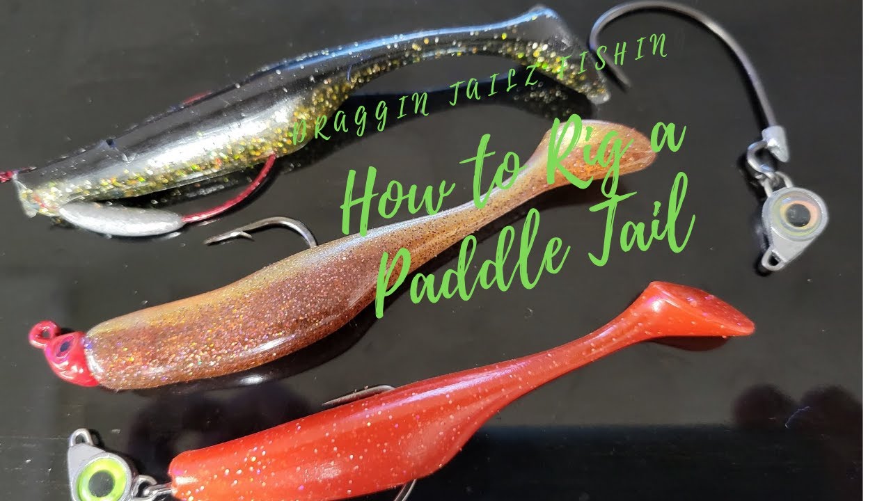 How to rig a paddle tail lure for fishing in Saltwater - YouTube