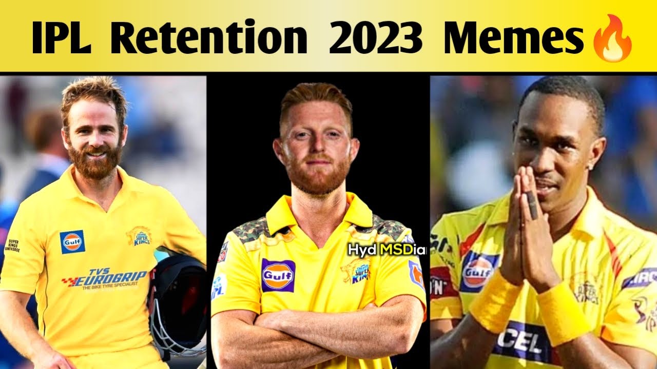IPL 2023 Retention Comedy தமிழ் | IPL 2023 Retained players Meme Review ...