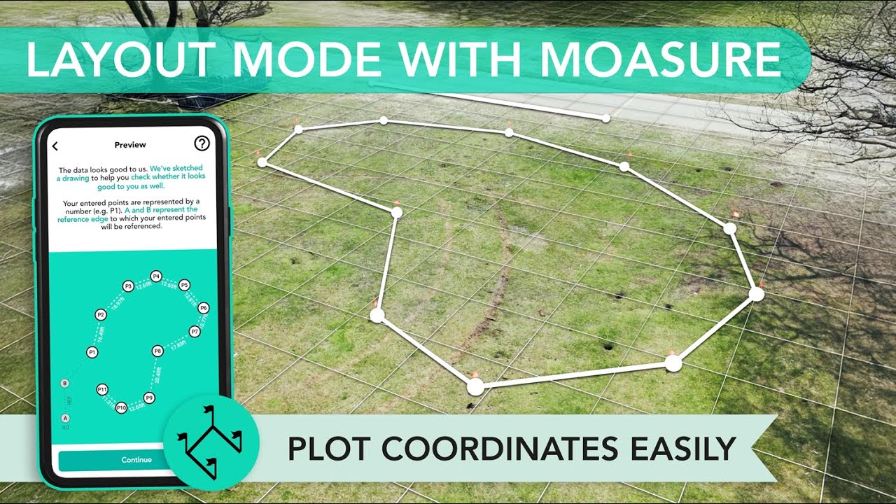 Use Moasure 2 PRO to Accurately Layout Coordinates - YouTube