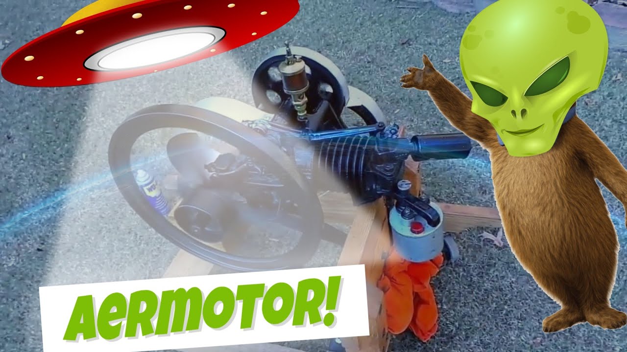 Vintage Water Pump ~ First Run of the Aermotor Eight Cycle Engine ...