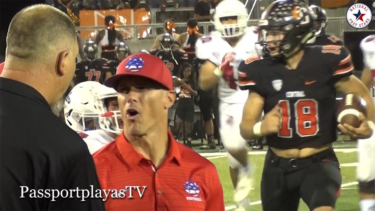 Trent Tompkins is ON FIRE... 5 Touchdowns in RIVALRY GAME!!! Central vs ...