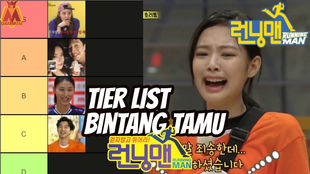 Tier List Bintang Tamu Running Man terbaik dan terlucu - YouTube