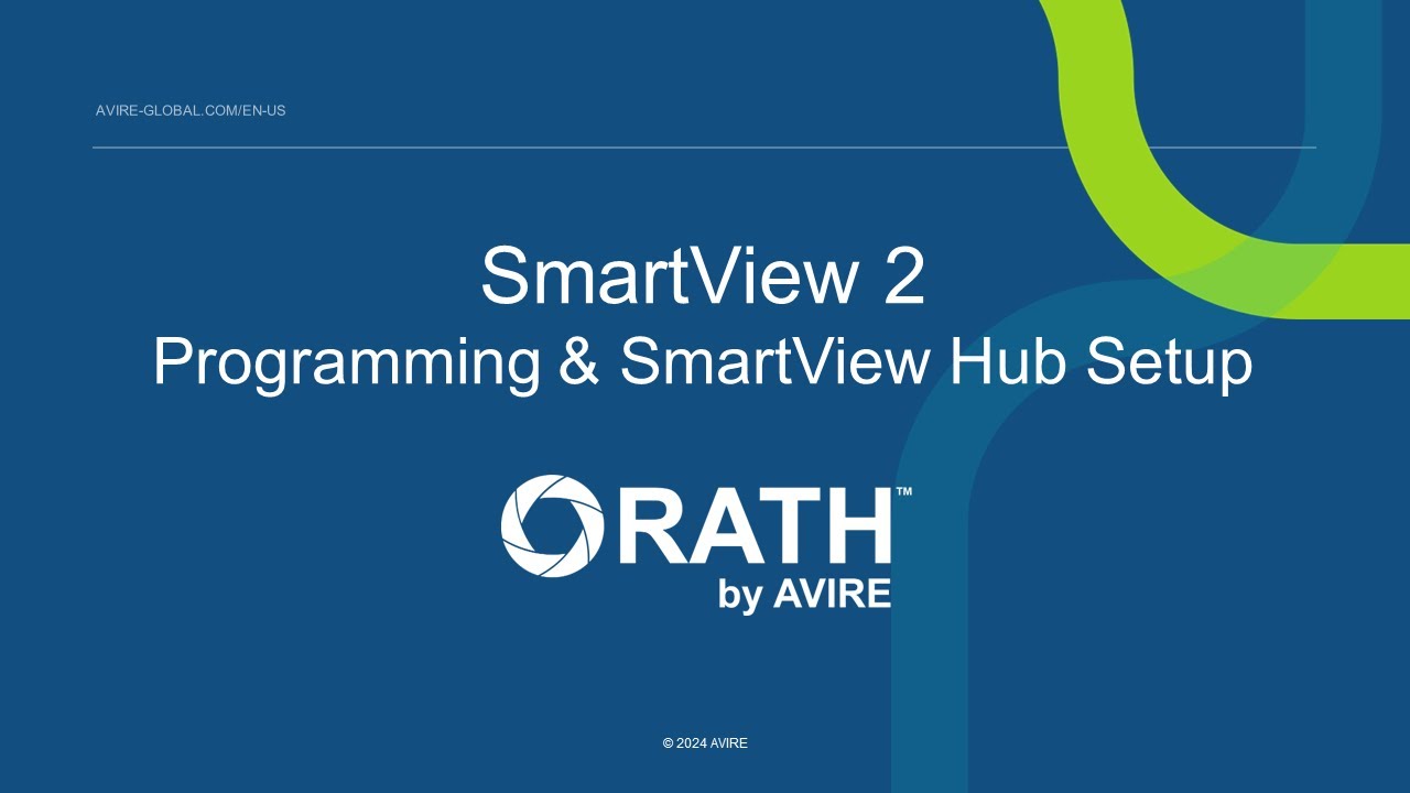 SmartView 2 Programming & SmartView Hub Setup - YouTube