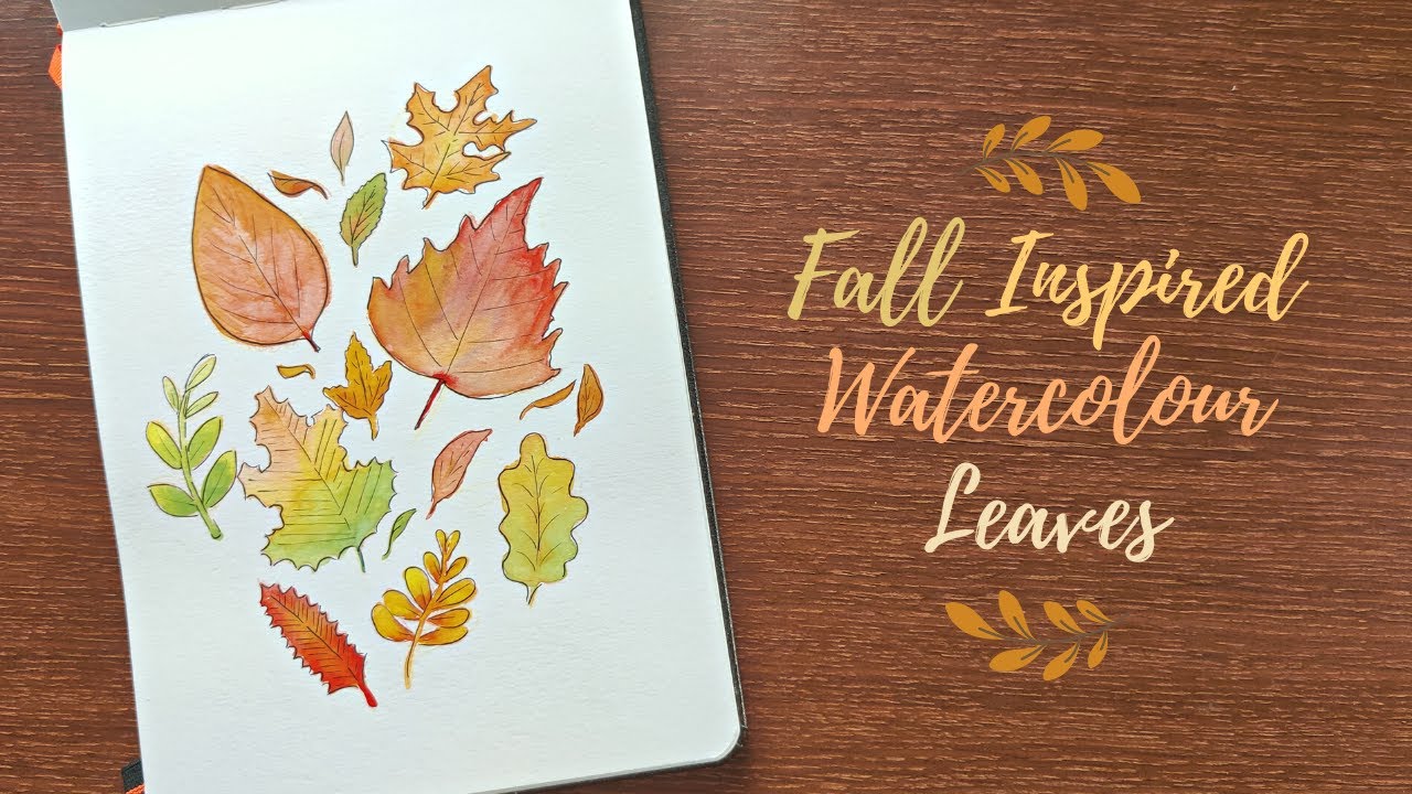 Easy Autumn Leaves Watercolor Painting🍂Watercolor Painting Ideas - YouTube
