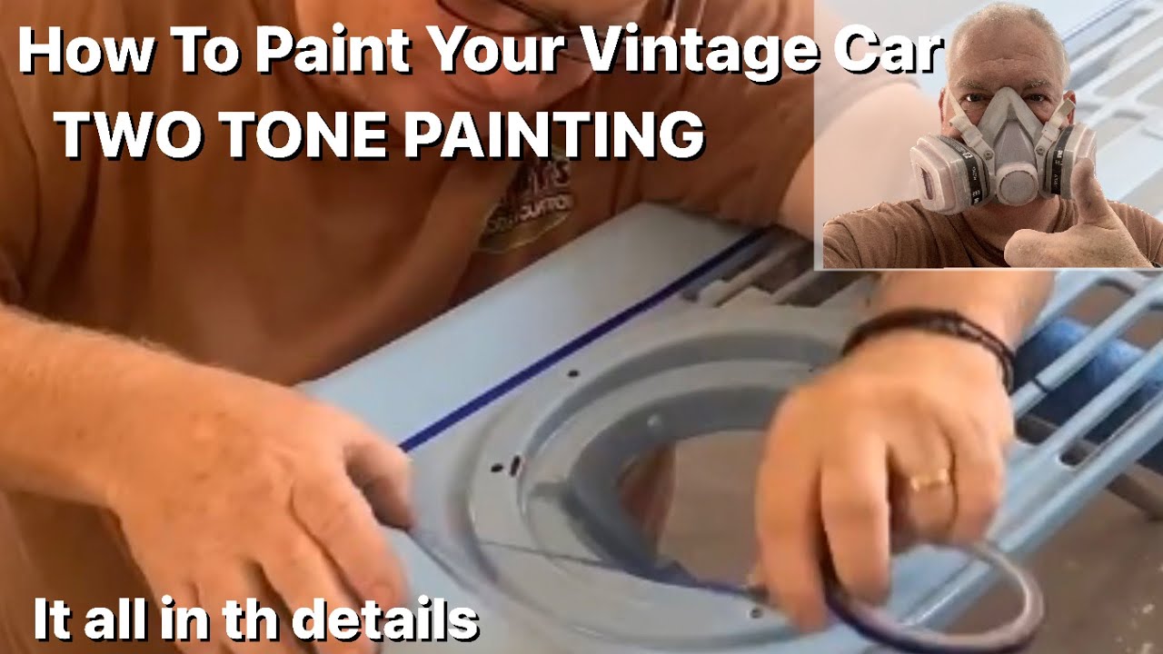 Pro Painting Tip : 2 Tone custom painting for Classic Cars - YouTube