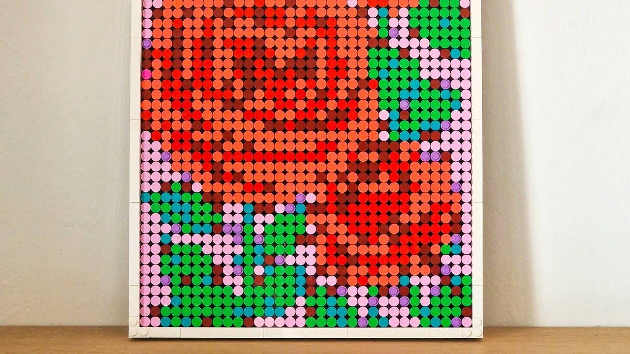 LEGO Art - Floral Roses - YouTube