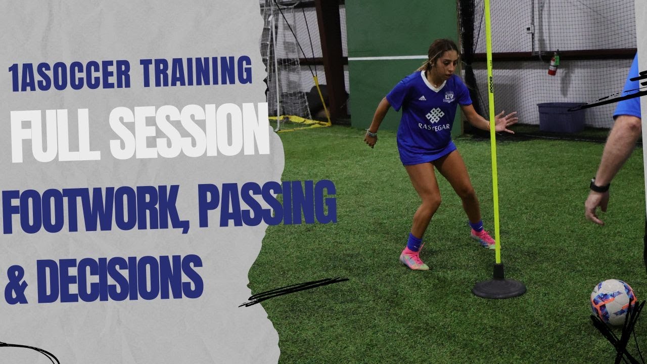 1A Soccer Training Full Session Dribbling, Passing, First Touch - YouTube