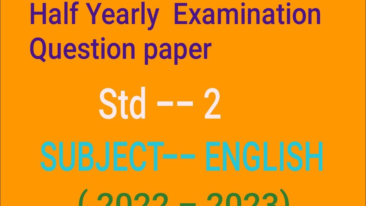 2 Std ENGLISH Term 2 Half Yearly Examination Question Paper in 2-std-english-term-2-half-yearly-examination-question-paper-in