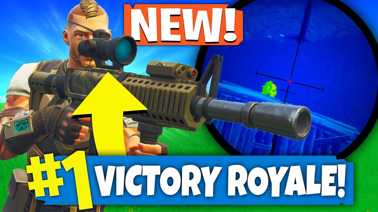 Using *ONLY* THERMAL SCOPED AR To WIN FORTNITE! (Fortnite Update 4.4 ...