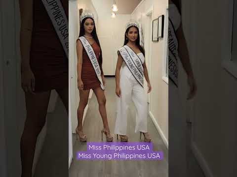 Miss Philippines USA Alyssa Redondo and Miss Young Philippines USA Maddison Habaluyas. 031923 ...