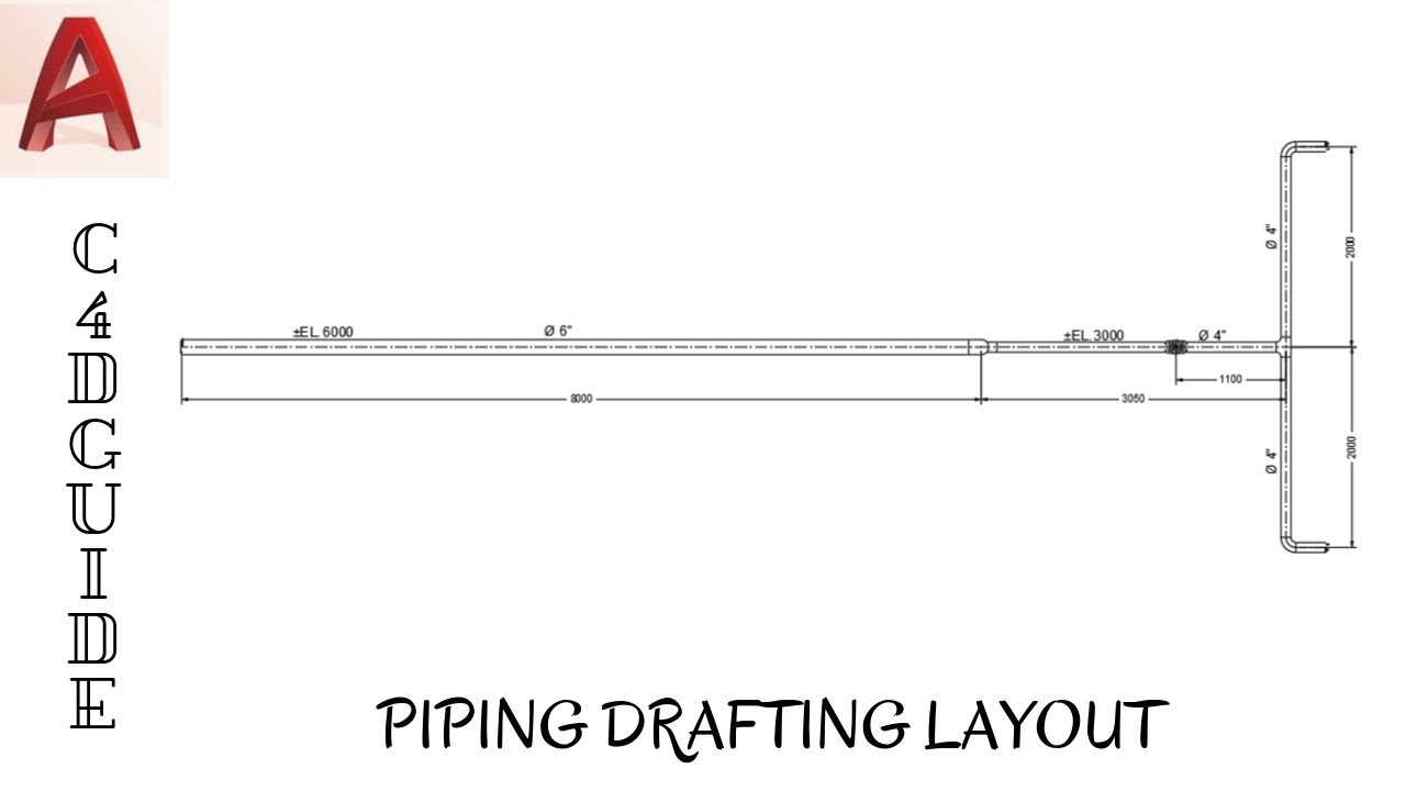 TUTORIAL AUTOCAD BAHASA INDONESIA - MEMBUAT LAYOUT PIPA - YouTube