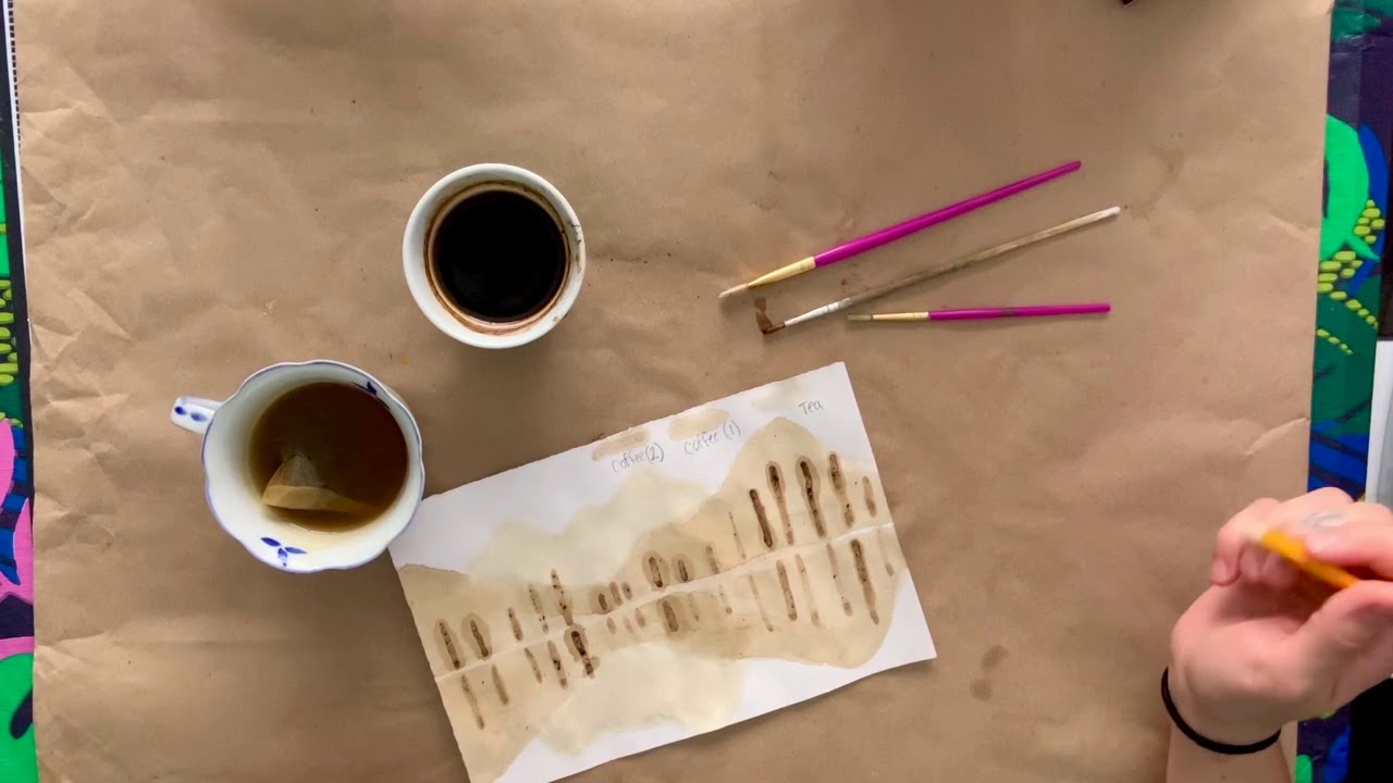 Non-Traditional Art - "Painting with Coffee" - Art with Ms. G! - YouTube