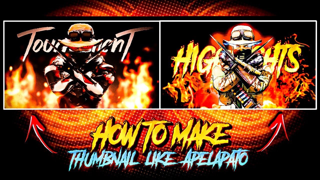 How To Make Thumbnail Like @APELAPATO 😱 | Apelapato Jaisa Thumbnail ...