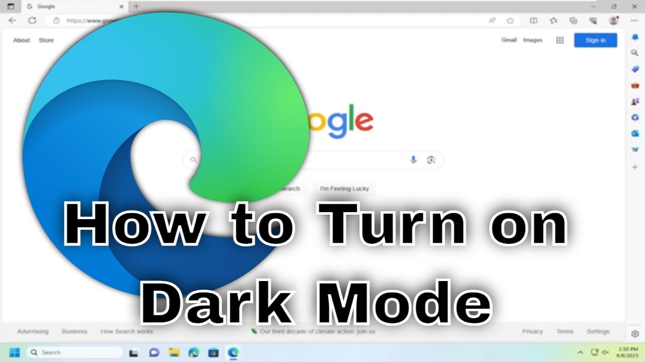 How to Turn on Dark Mode or Dark Theme in Microsoft Edge Browser - YouTube