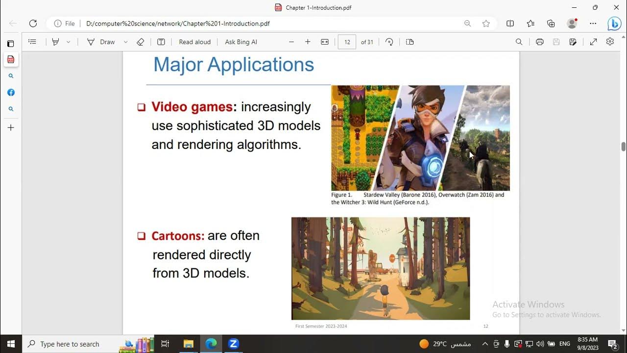 2-Chapter1 Major Applications and basic elements of computer graphics ...