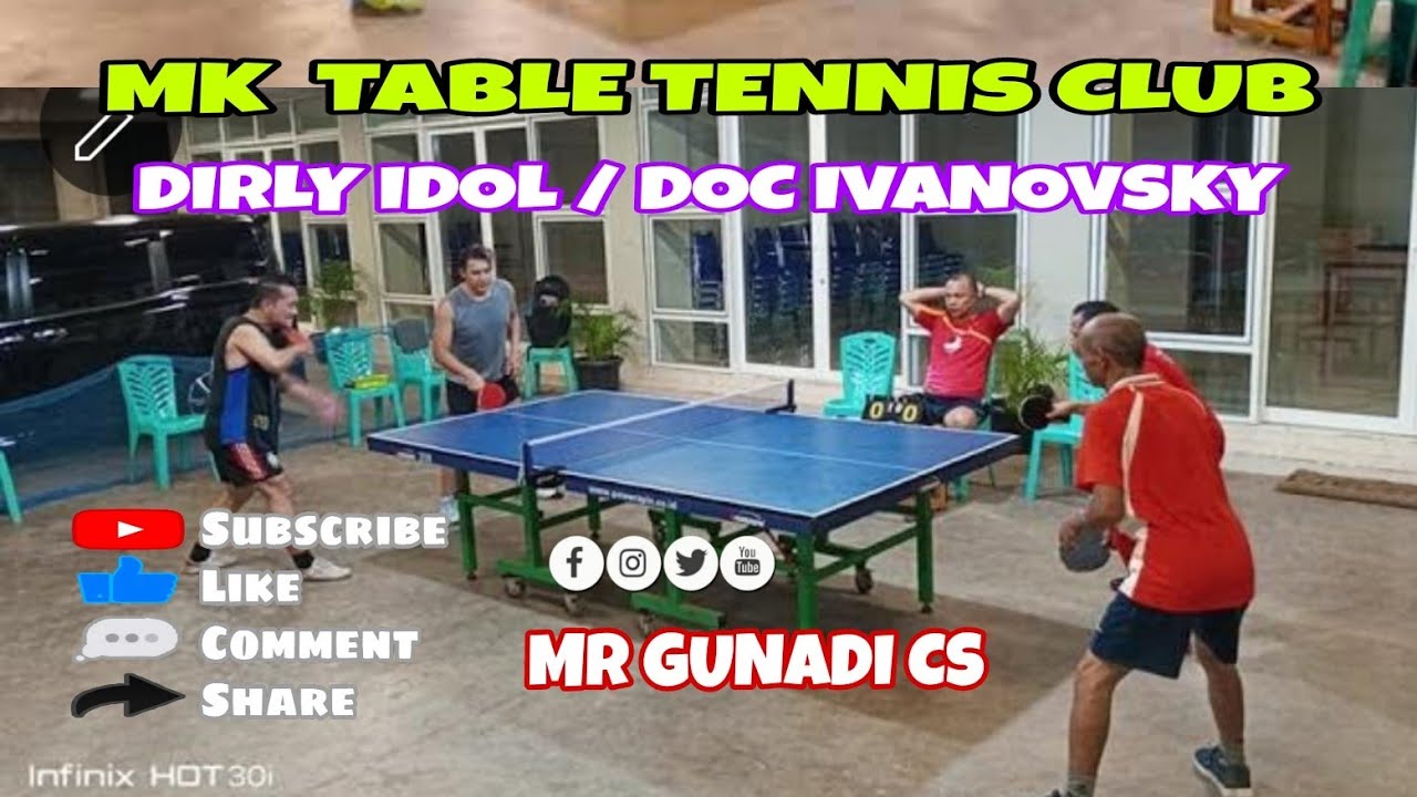 " DIRLY IDOL and DOC IVANOVSKY " , DOUBLE versus MR GUNADI CS - ARTIST PLAYING PING PONG AT MK ...