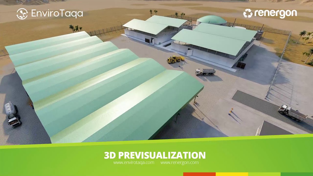 Biogas Plant Egypt - Dry Anaerobic Digestion Facility - YouTube