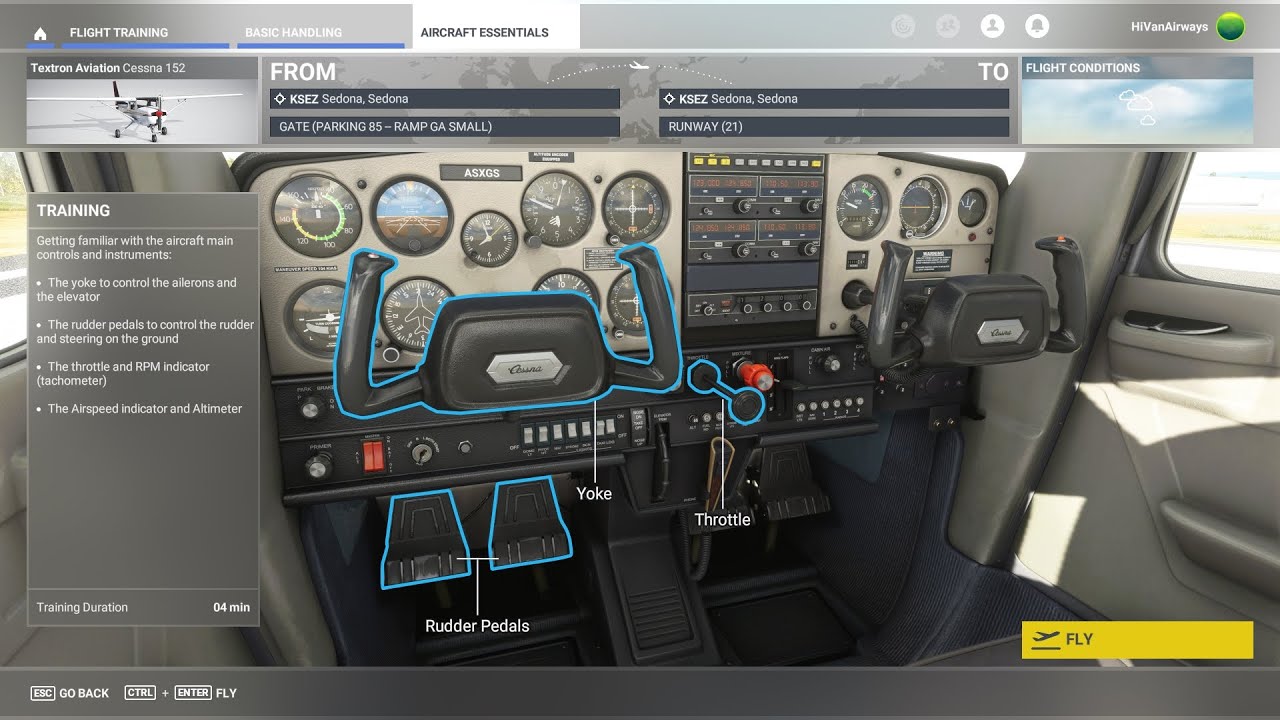 MSFS Flight Training 2 - Basic Handling - Aircraft Essentials - YouTube