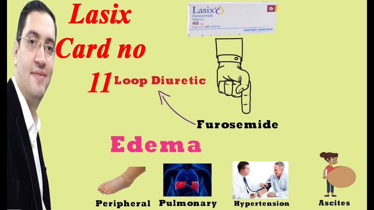 Lasix (Furosemide) - لازيكس لعلاج الضغط وادرار البول- Drug card - YouTube