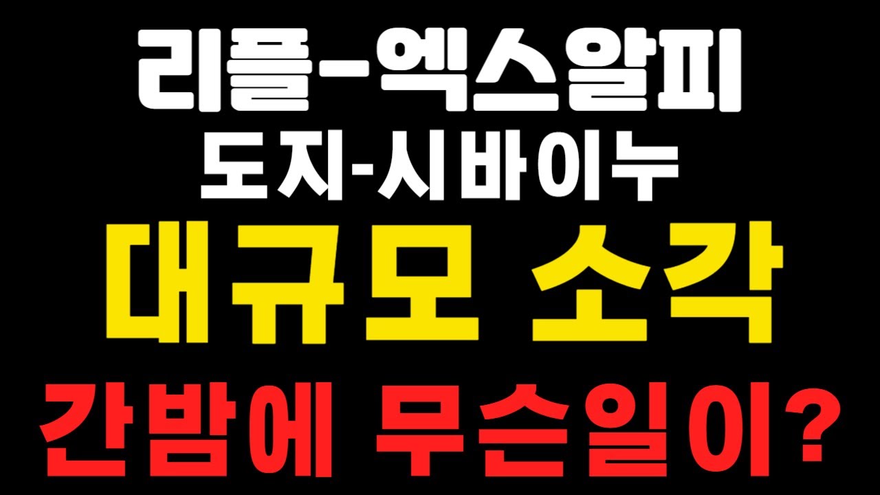 엑스알피 리플코인 도지코인 시바이누코인 대규모 소각 간밤에 무슨일이 주피터코인 마스크네트워크코인 코인왕국tv 불독