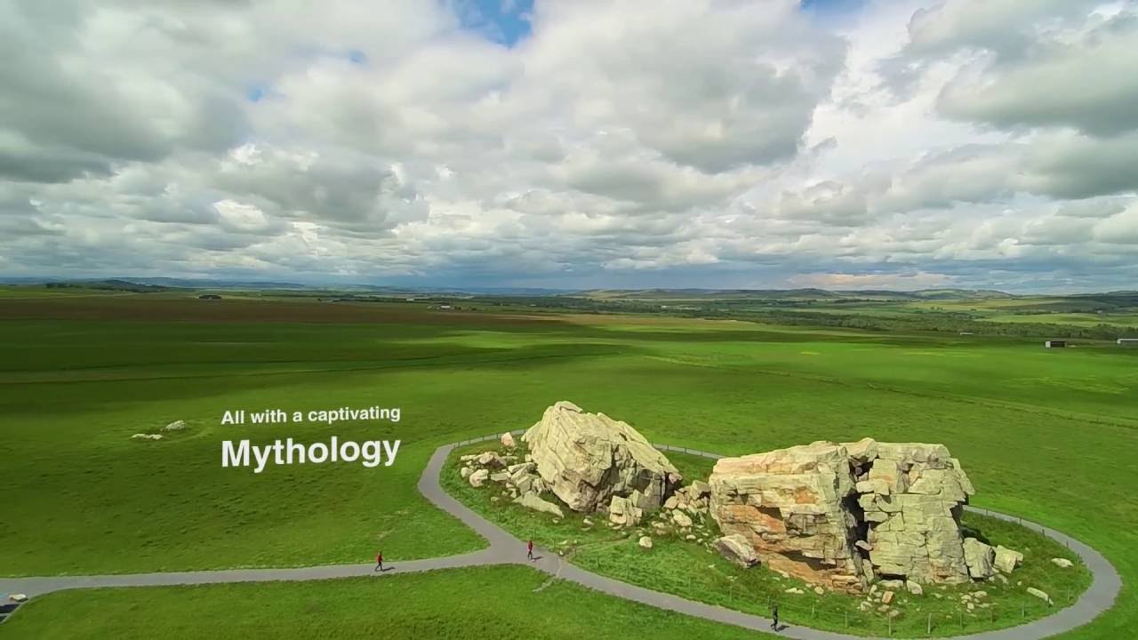 Big Rock Glacial Erratic Filmed with Drone (Okotoks) - YouTube