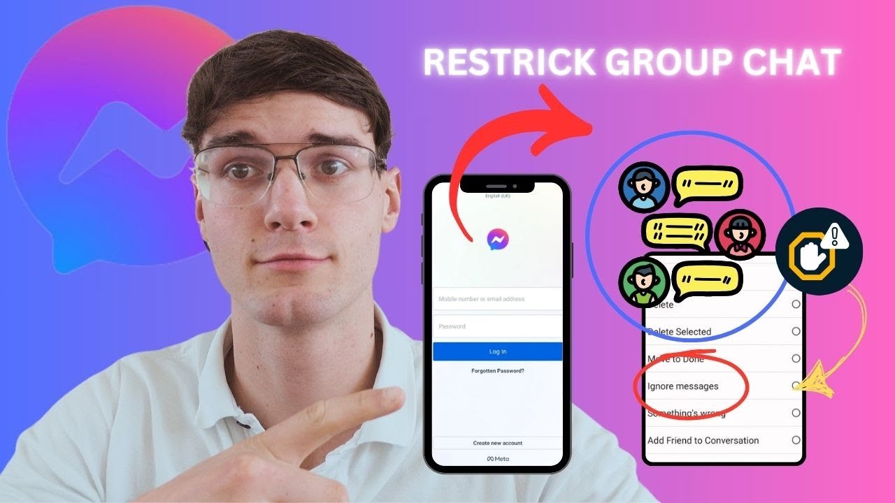 How To Restrict Group Chat In Messenger - Full Tutorial 2024 - YouTube