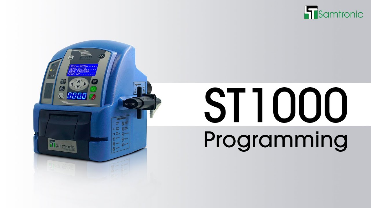 ST1000 Infusion Pump - Programming - YouTube